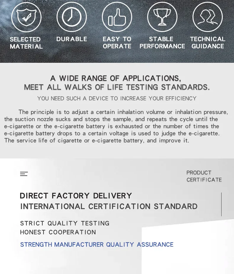 Electronic Cigarette Mouth Counting Machine Electronic Atomizer Tester ...
