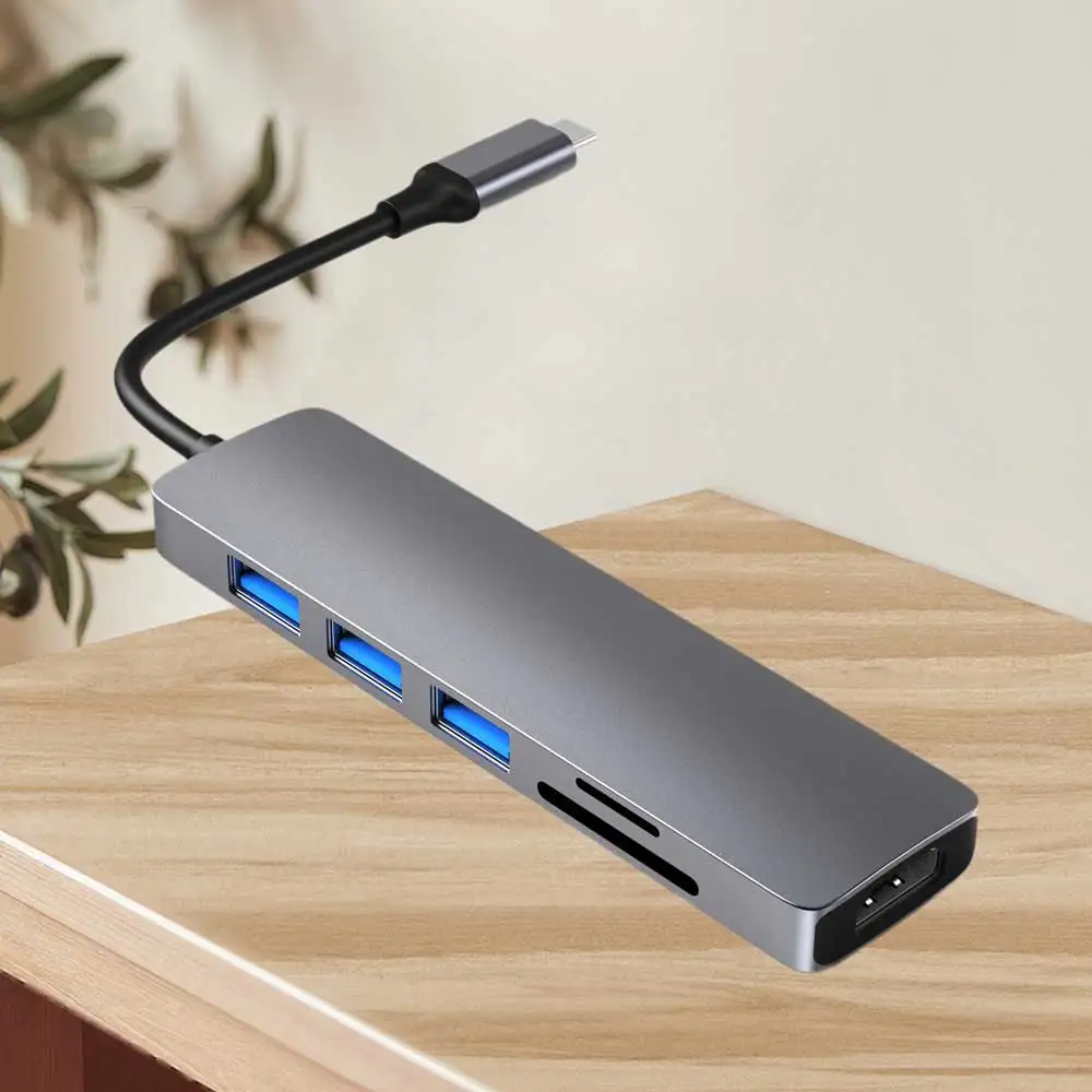 Oswell Docking Station Laptop Type-c 3.0 Usb Hub 4k 4 In 1 Multi ...