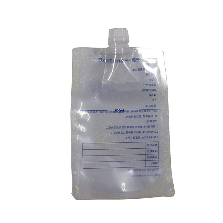 Laboratory Water Sampling Collection Sterile Sampling Bags disposable ...