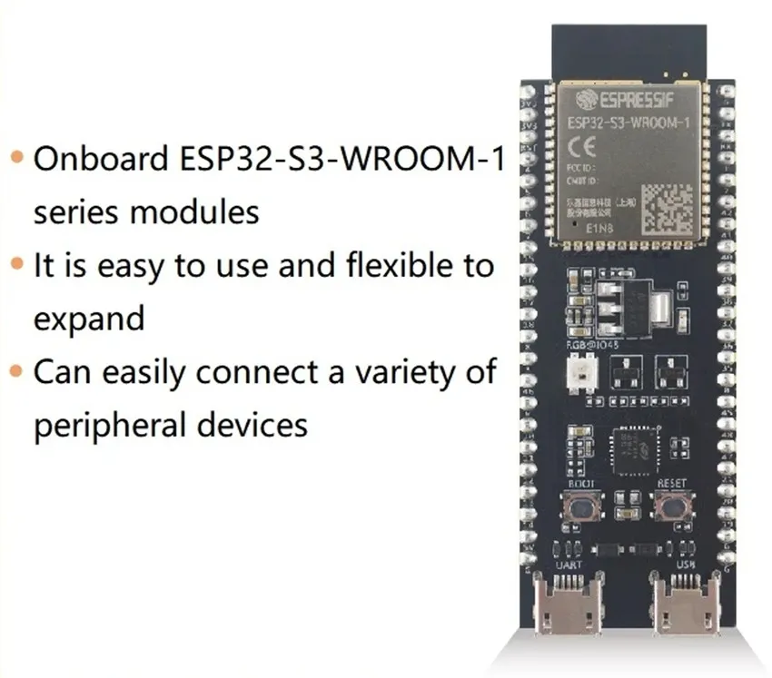 Esp32 Esp32-s3 Esp32-s3-devkitc-1 Evaluation Board For Esp32-s3 Esp32-s3-wroom-1 Esp32-s3-wroom ...