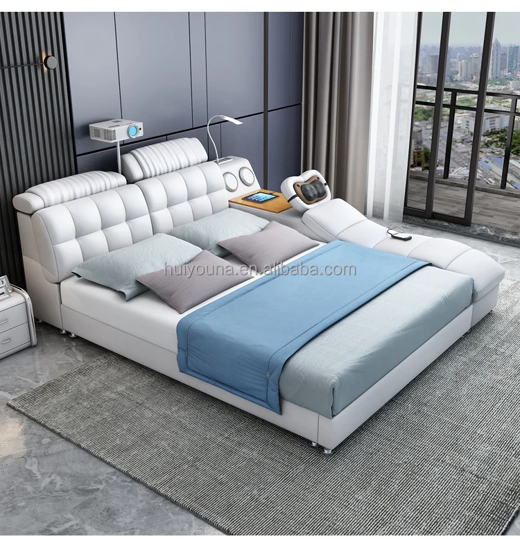 Multifunctional Smart Bed - Modern Comfort and Style