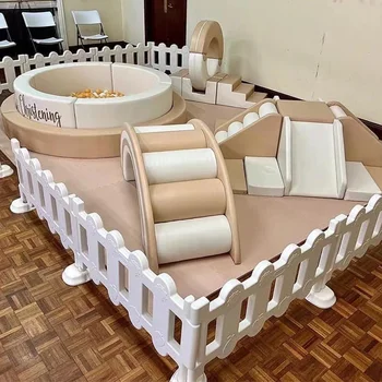 Hot Sale Tan Beige White Soft Play Set Children Indoor Outdoor Rental ...