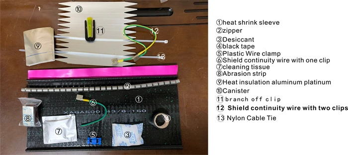 XAGA 550( XAGA550) Cierre de empalme termorretráctil Tubo ...