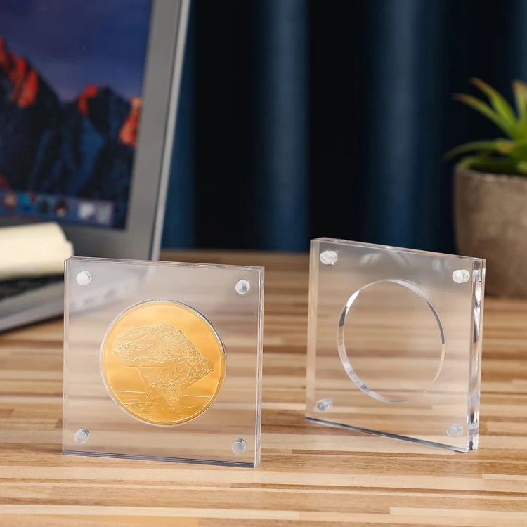 Clear Acrylic Coin Display Case for Memorabilia - Custom Size ...