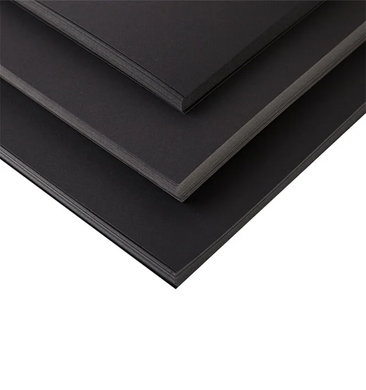 Kaolinite Coated Single Side Black Paperboard Made In China - Buy Black ...