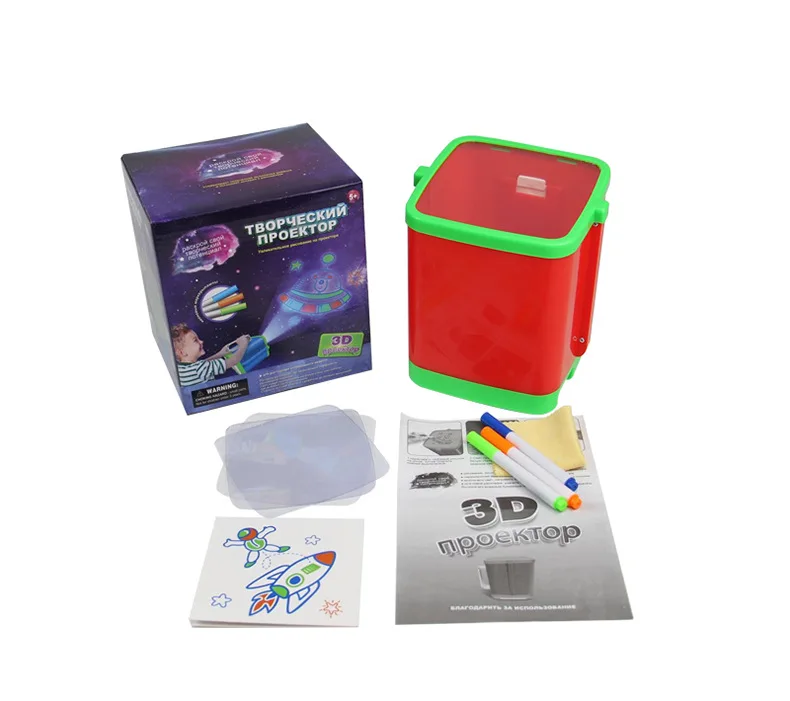 3d Picture Projector Toy Learning Projector Electric Flashlight Toy ...