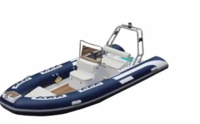 17ft Deep V Hull Fiberglass RIB 520 for Fishing & Water-skiing