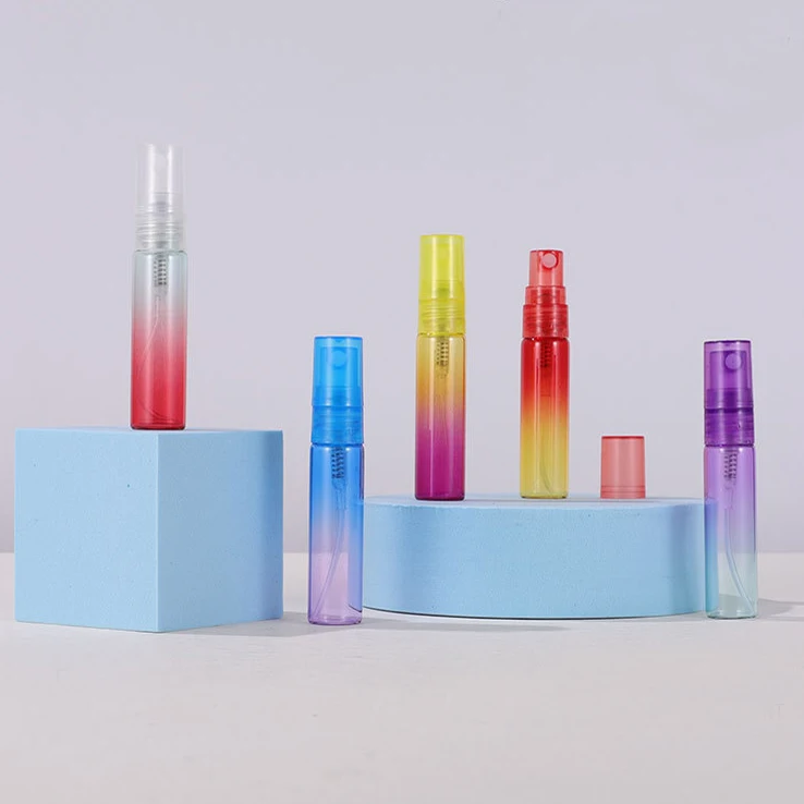 Fine Mist Spray Rainbow Gradient Glass Perfume Bottles Sprayer - Buy ...