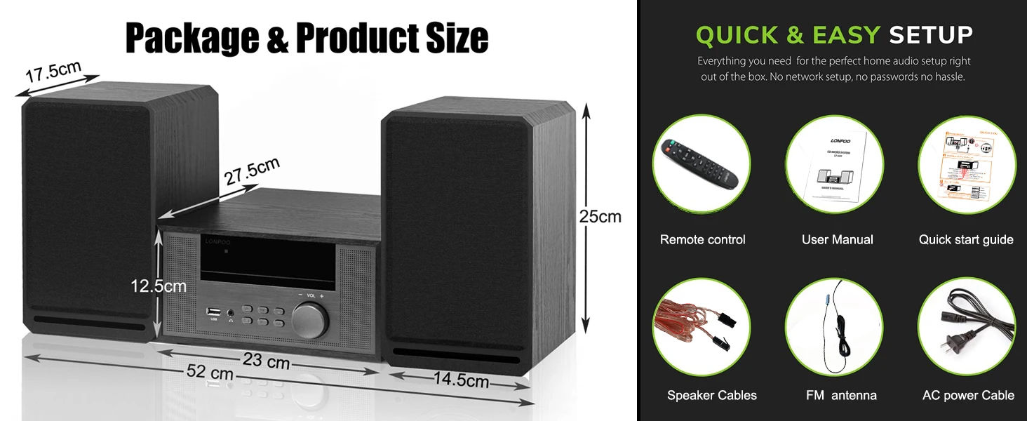 2.0CH CD Mini HIFI System Speaker with Vcd/blue Tooth/usb/fm/aux/line In