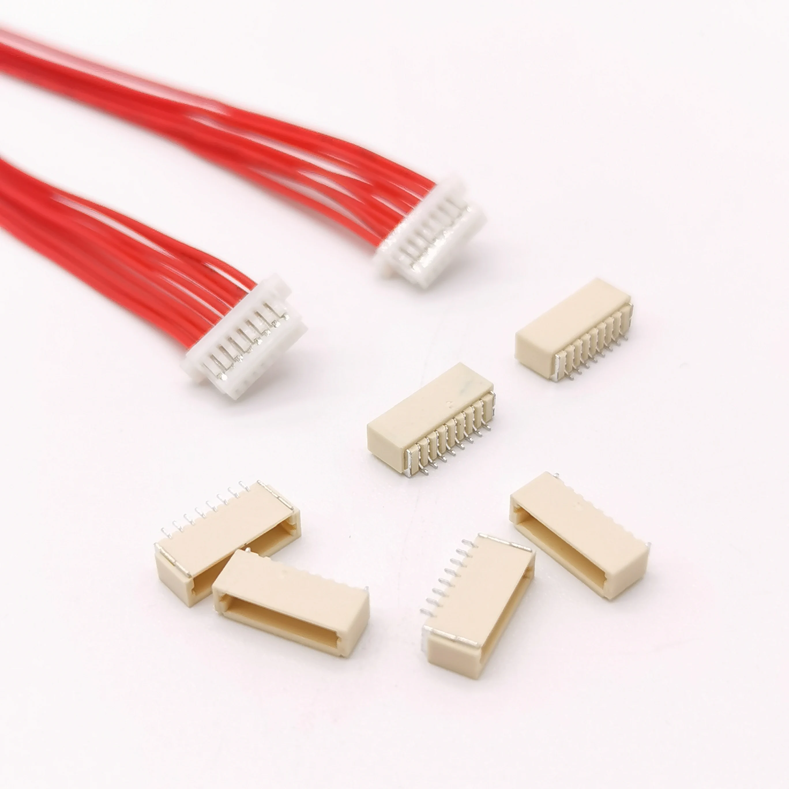 jst SH 1mm pitch 4/8/2pin double sided reversed pin 80mm length ...