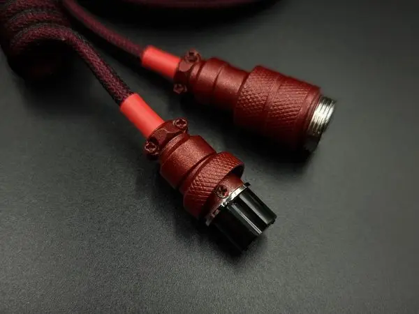 Custom Coiled Mechanical Keyboard Cables with GX16 or YC8 Aviator ...