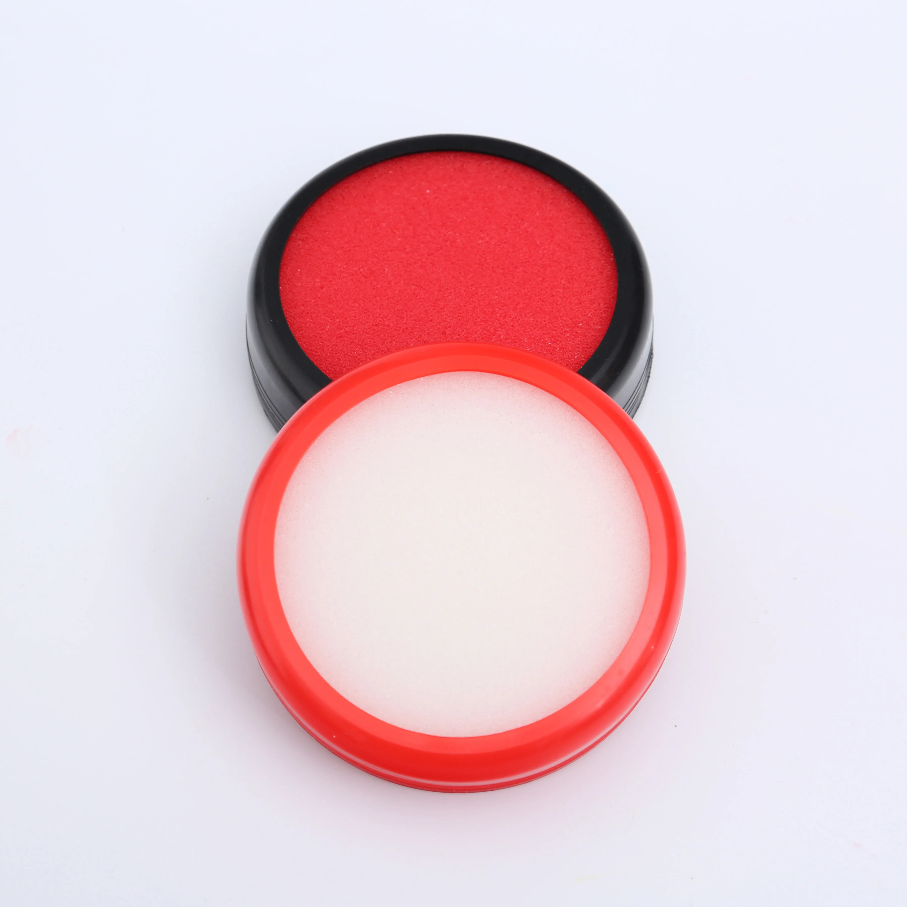 Plastic Sponge Holder Damper Pad Counting Pad - Red Ink Circle