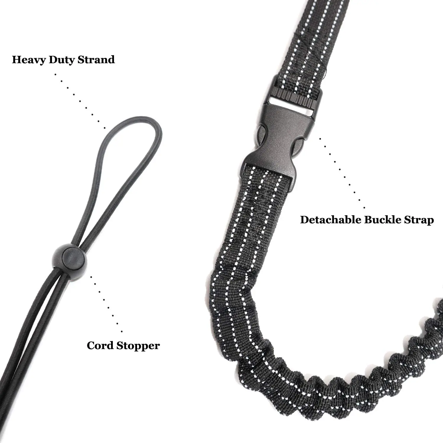 Fall Protection Safety Adjustable Loop End Tool Lanyards Strap Bungee ...