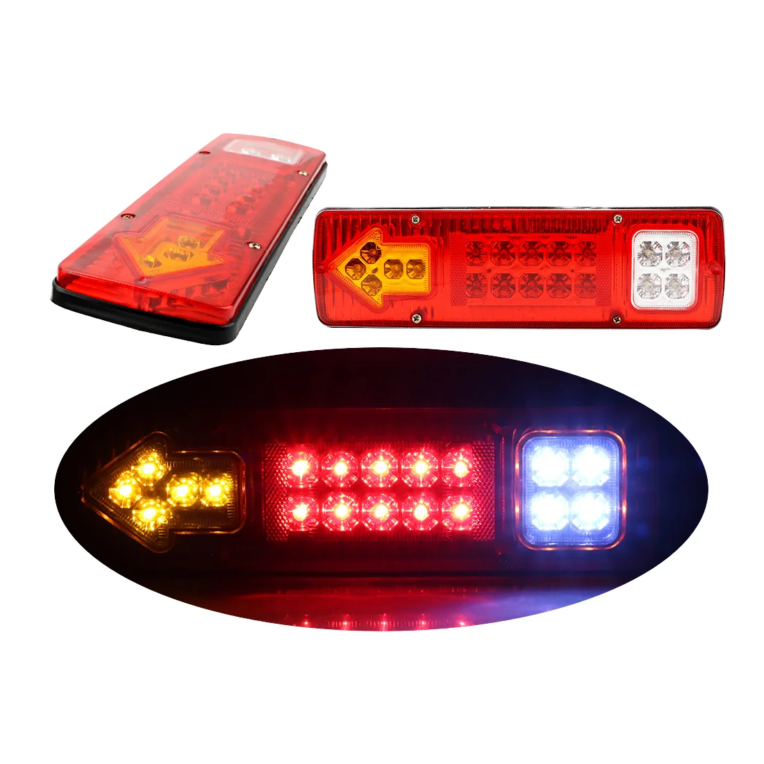 2025 12V 24V 19LED Truck Tail Turn Signal Light Assembly Car Light ...