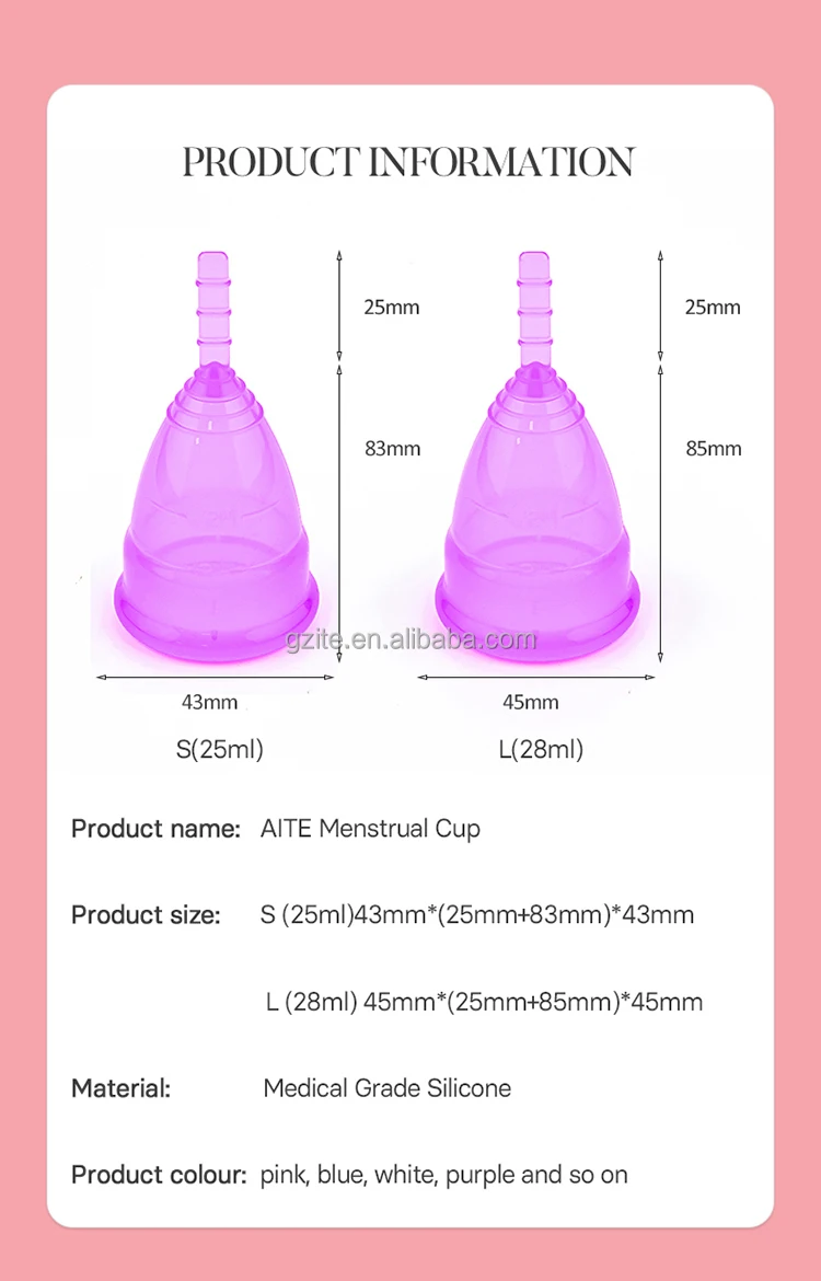Wholesale Soft Foldable Reusable Lady Period Reusable Vaginal Medical ...