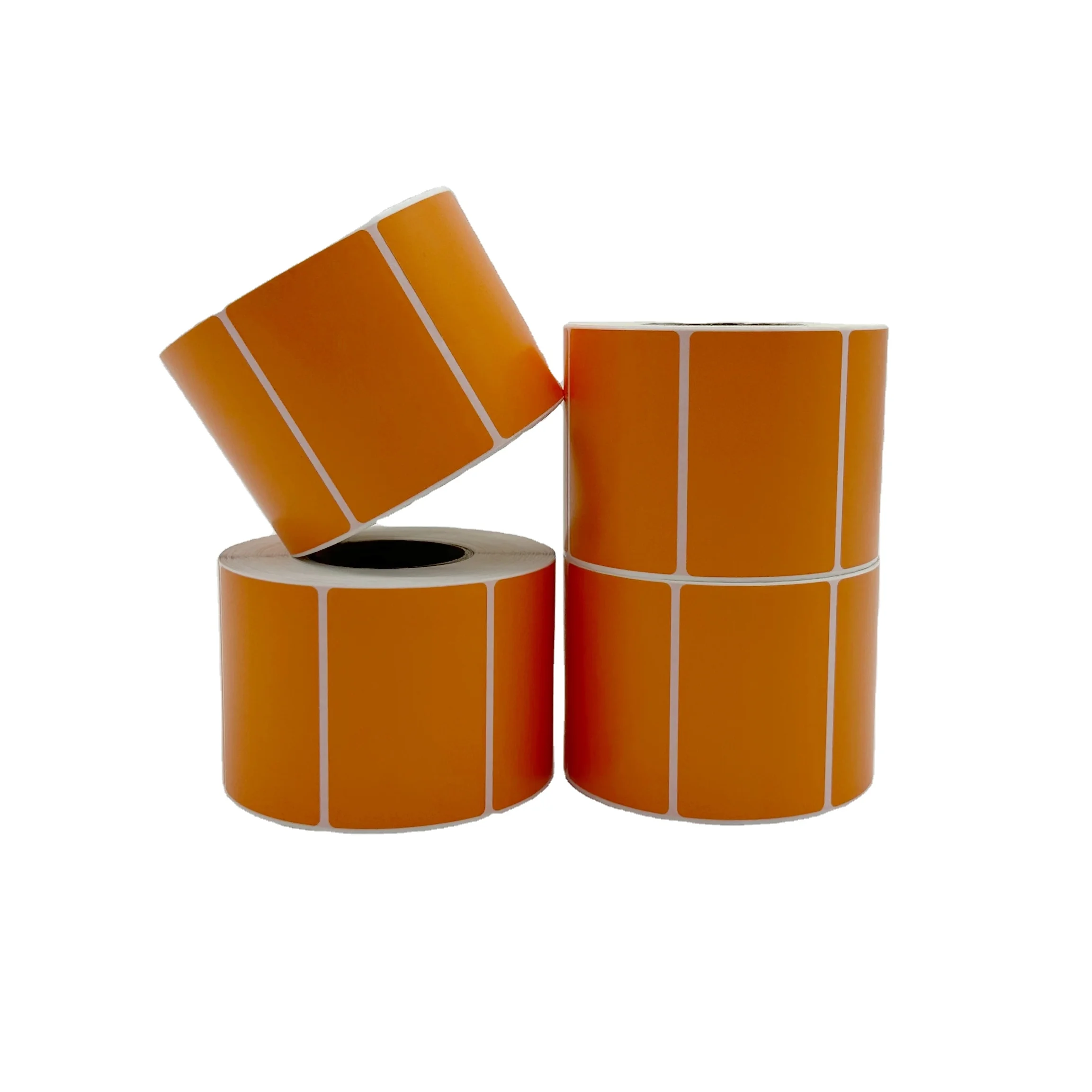 Thermal Sticker Paper 60mm*40mm Orange Custom Color Wholesale Mailing ...