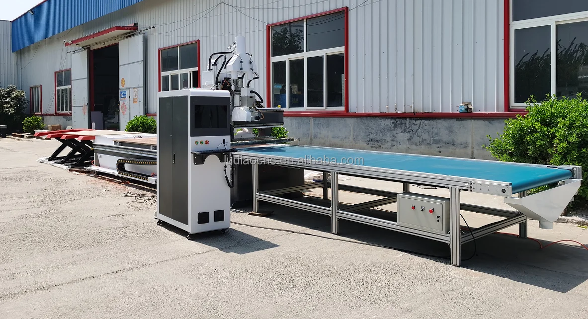 Ludiao Superstar Loading And Unloading Furniture Plate Produce Line 1325 Atc Cnc Router Machine ...