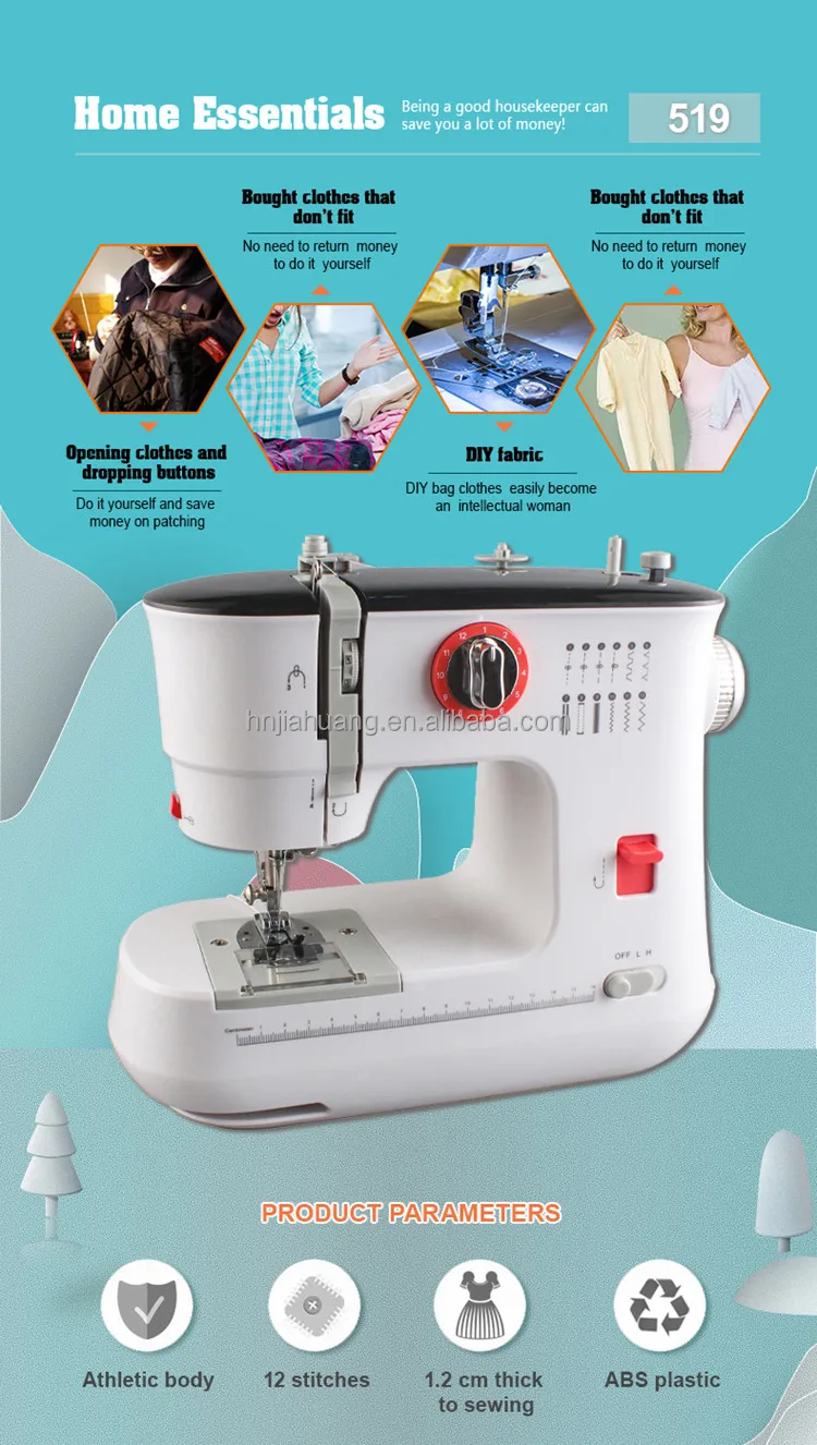 Best Electric Mini Multi-function Portable Home Sewing Machine Jh-519 ...