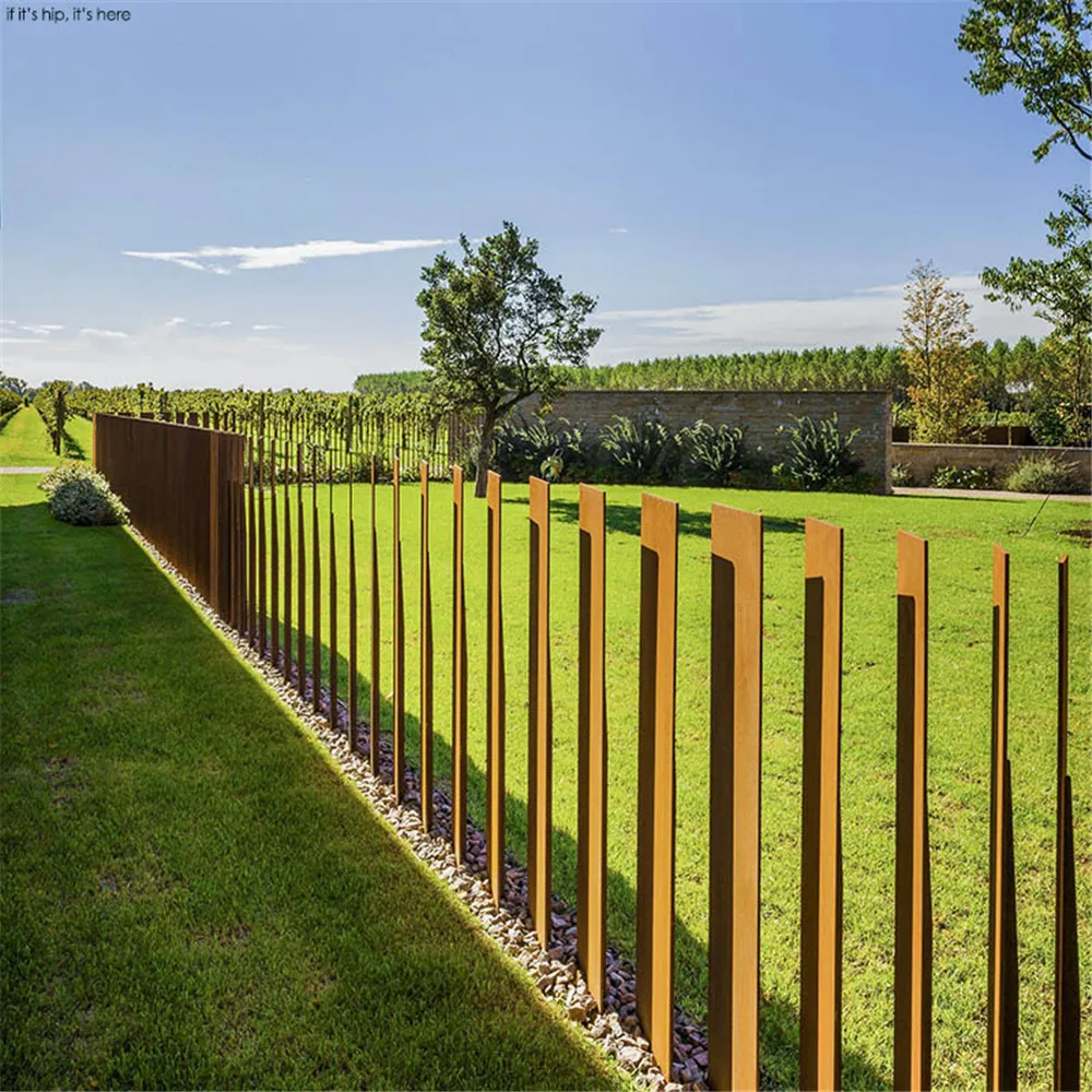 Corten Steel Fence Panels for Farm and Garden - Eco-Friendly Metal ...