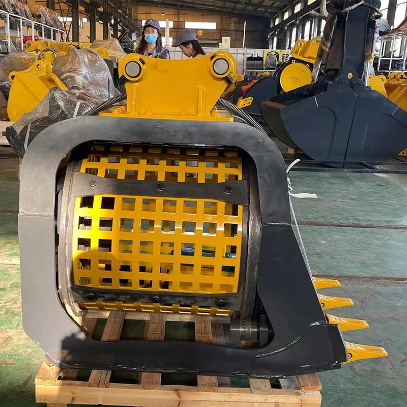 Monde Excavator Screening Bucket Hydraulic Rotary Screening Bucket ...