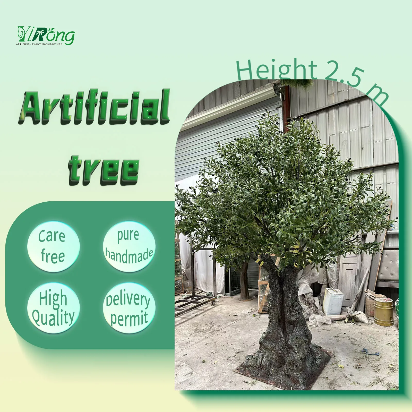 Handmade 5.5 Meters High 4.5 Meters Wide Evergreen Large Artificial Big ...