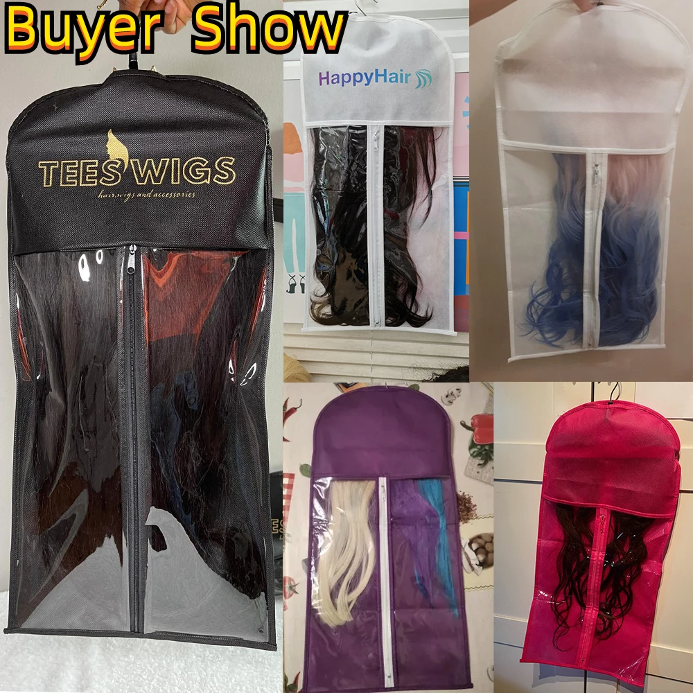 Custom Logo Extra Long Dustproof Non-Woven PVC Hair Bundles