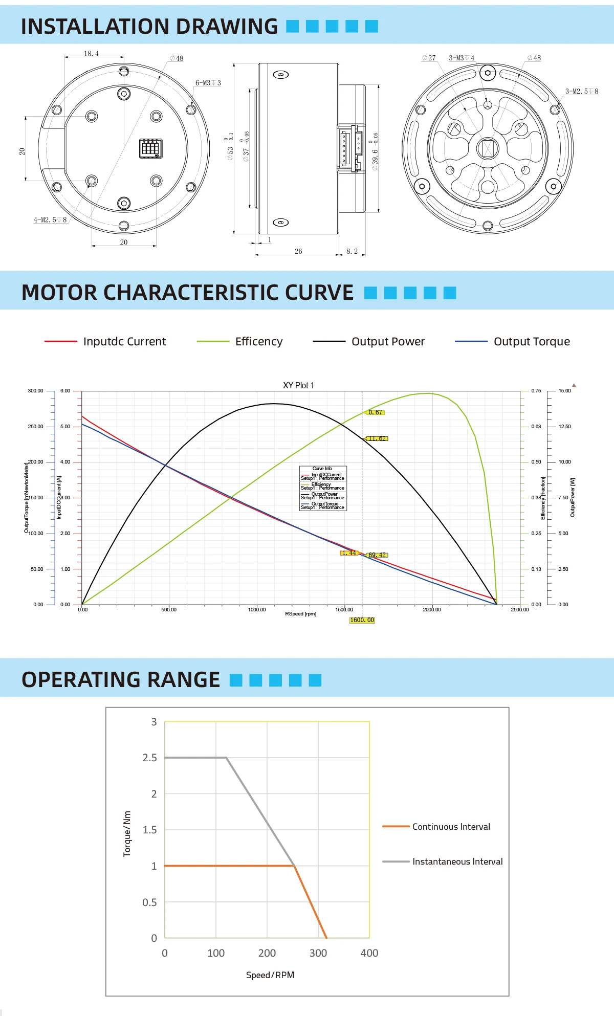 MG4005 24V BLDC Planetary Reducer Gear Motor 1:10 for Robotics