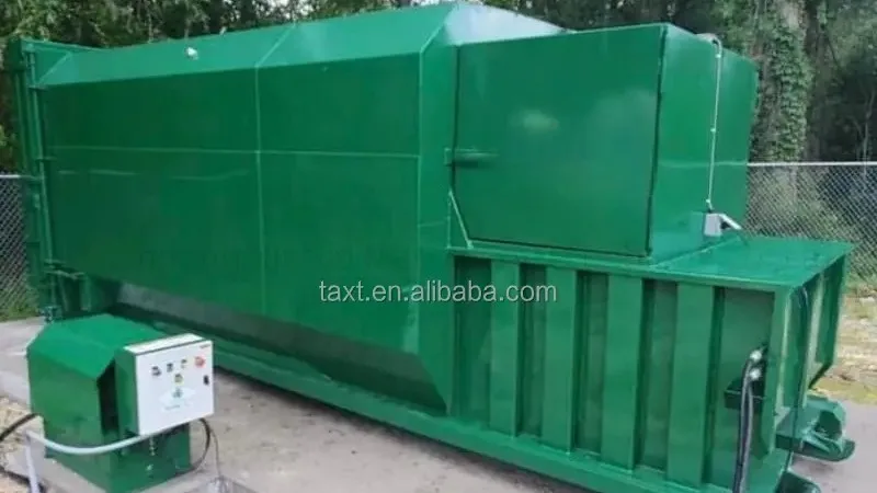 Self-contained Food Waste Disposer Compactor With 35 Cubic Yard ...