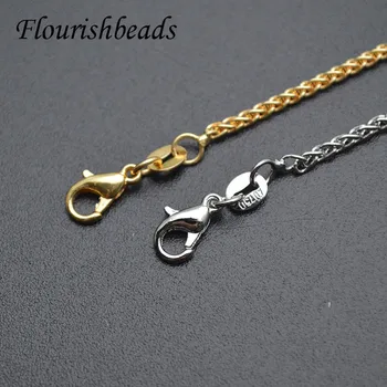Wholesale Gold Plated 1.5mm 2mm Wheat Chain Chopin Chain Necklace For ...