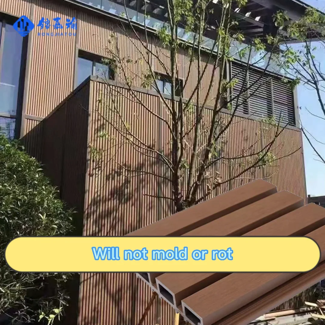 External Wpc Wall Cladding Great Outdoor Plastic Composite Garden Cladding Exterior Waterproof ...