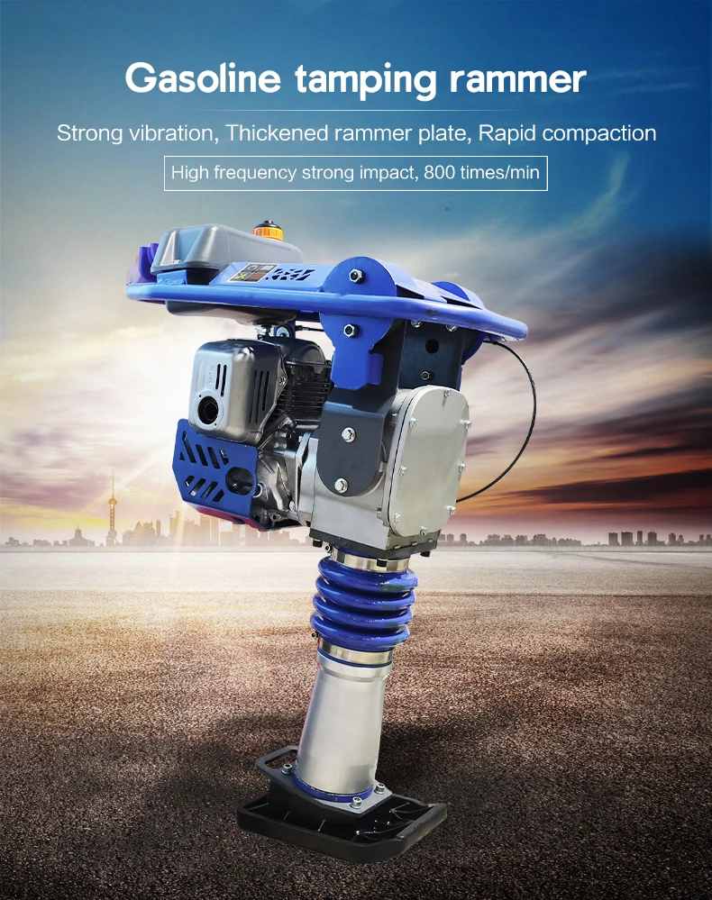 Hand Jumping Tamp Rammer Compactor Robin Gasoline Diesel Petrol ...