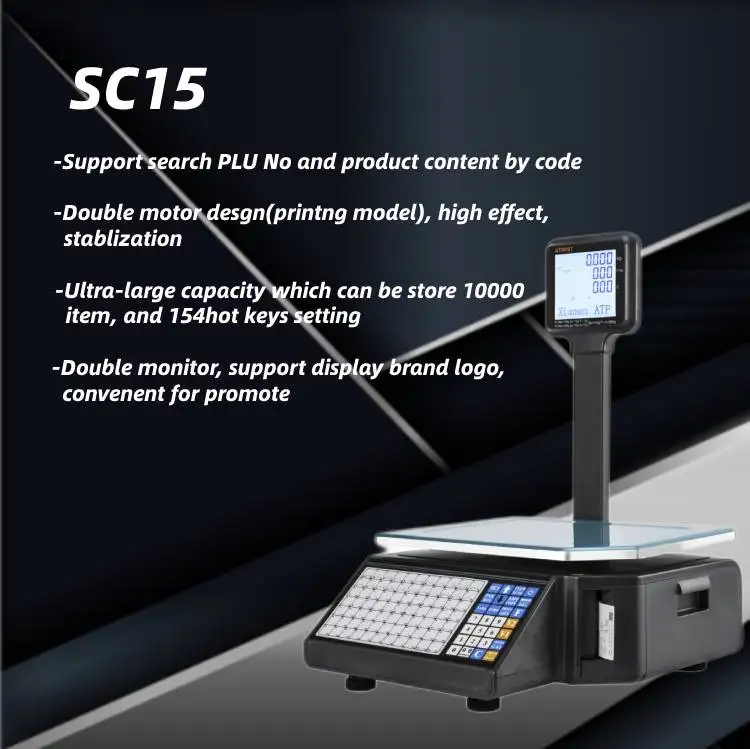SC15 Barcode Scales - Precision Weighing with Printers