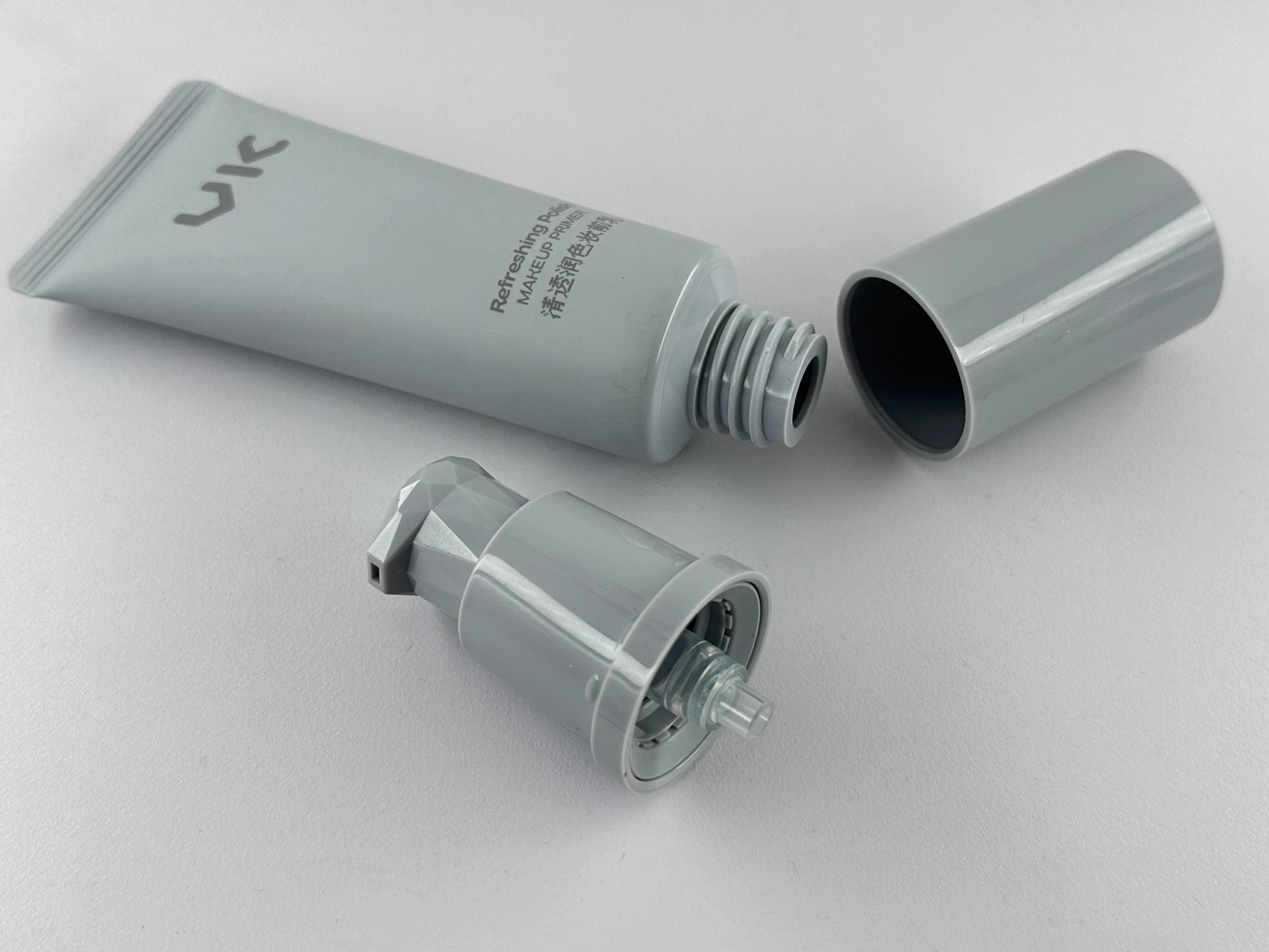 New 30~90ml Airless Lid Tube Face Cream Lotion Squeeze Pump Pe Tubes ...