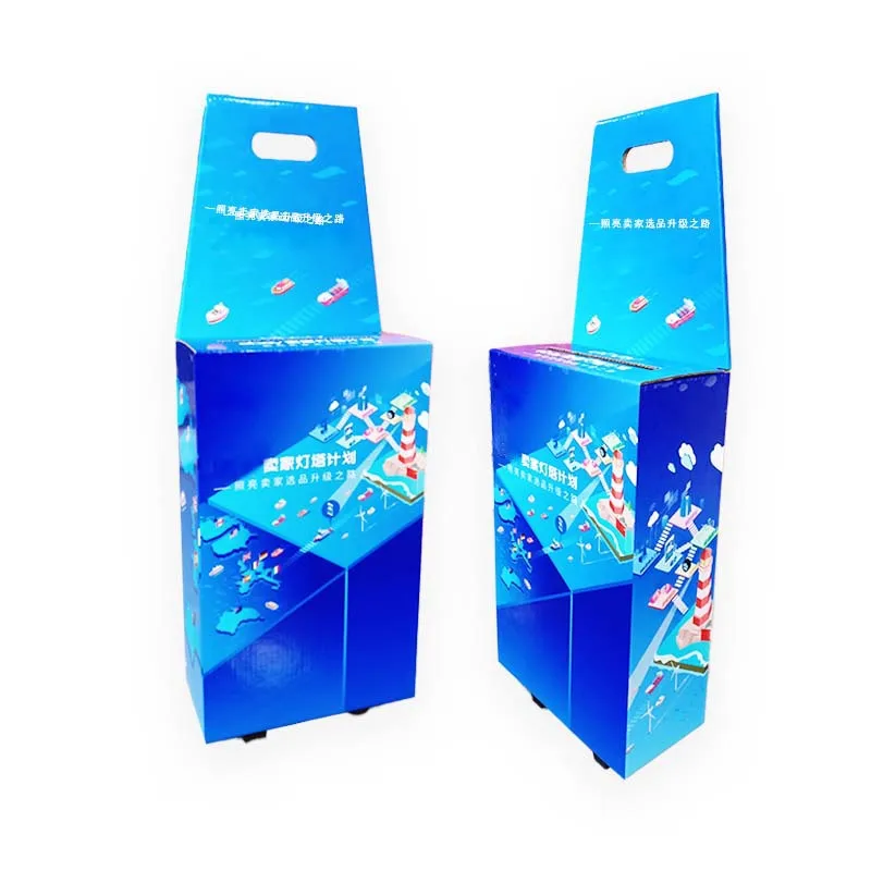 High Quality Corrugated Cardboard Trolley with Wheels Custom Display ...
