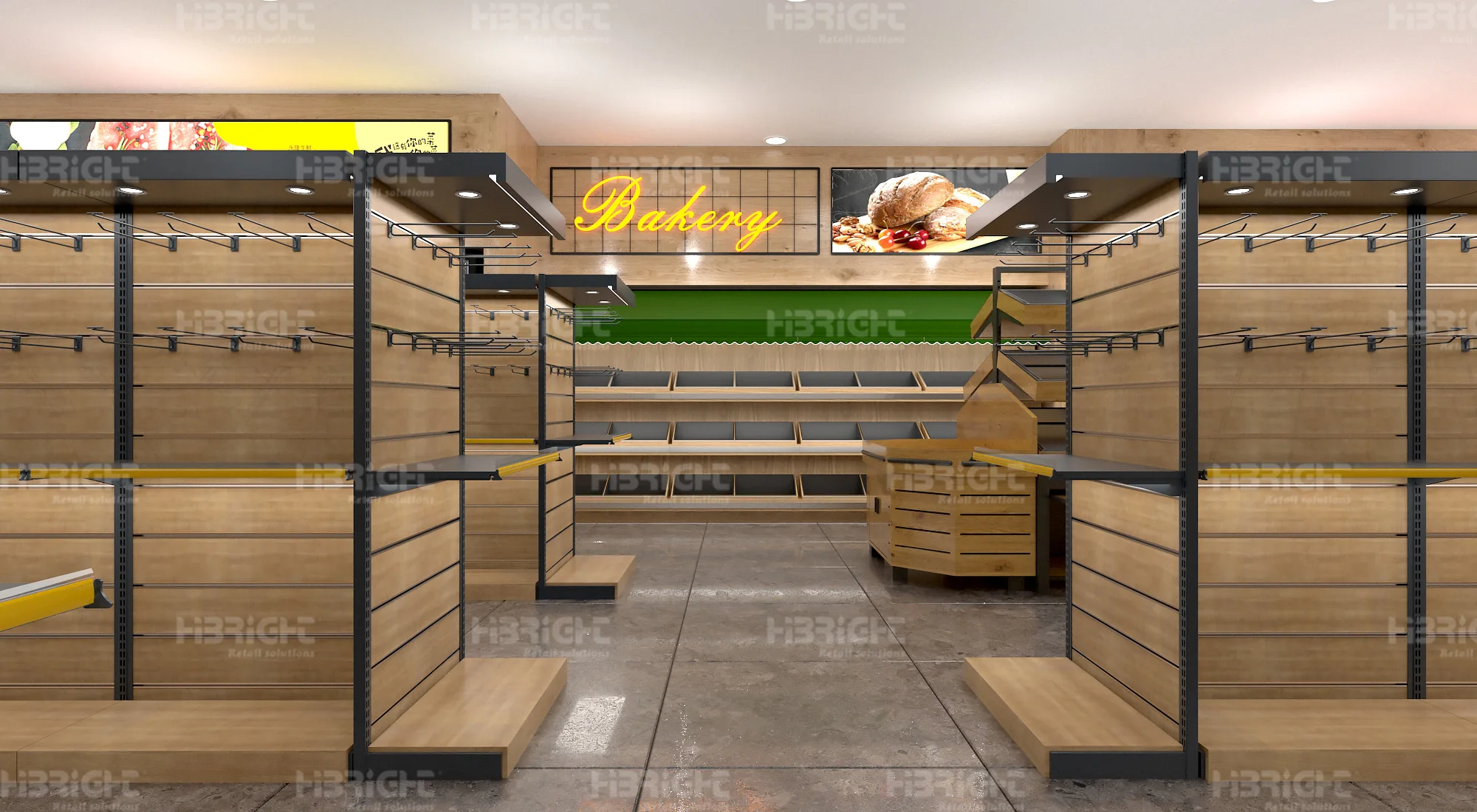 ODM OEM Supermarket Display Racks - Heavy Duty & Customized