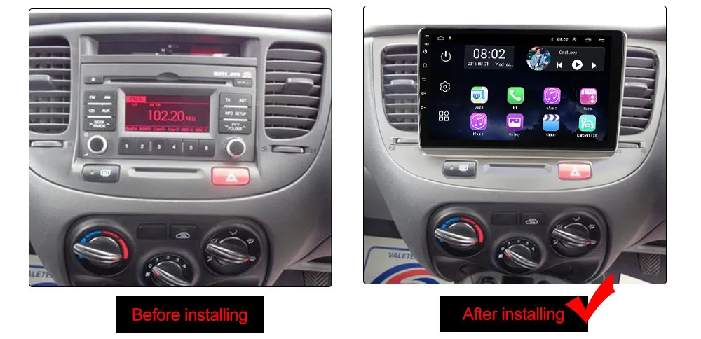 Multimedia Video Player for Kia RIO 2 - Android Navigation
