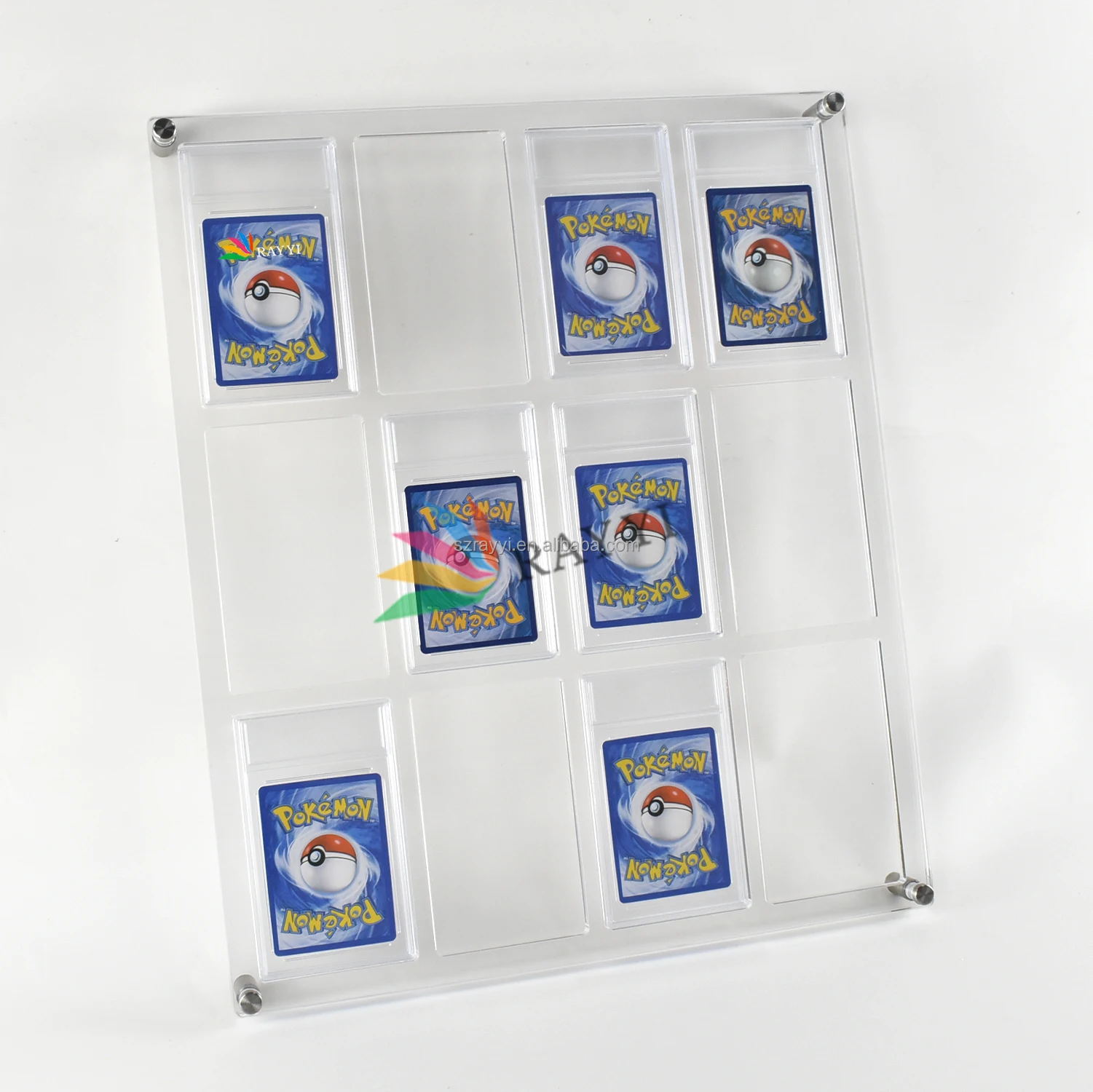 Rayyi Custom Wall Mountable Acrylic Pokemon Graded Sports Card Slab ...