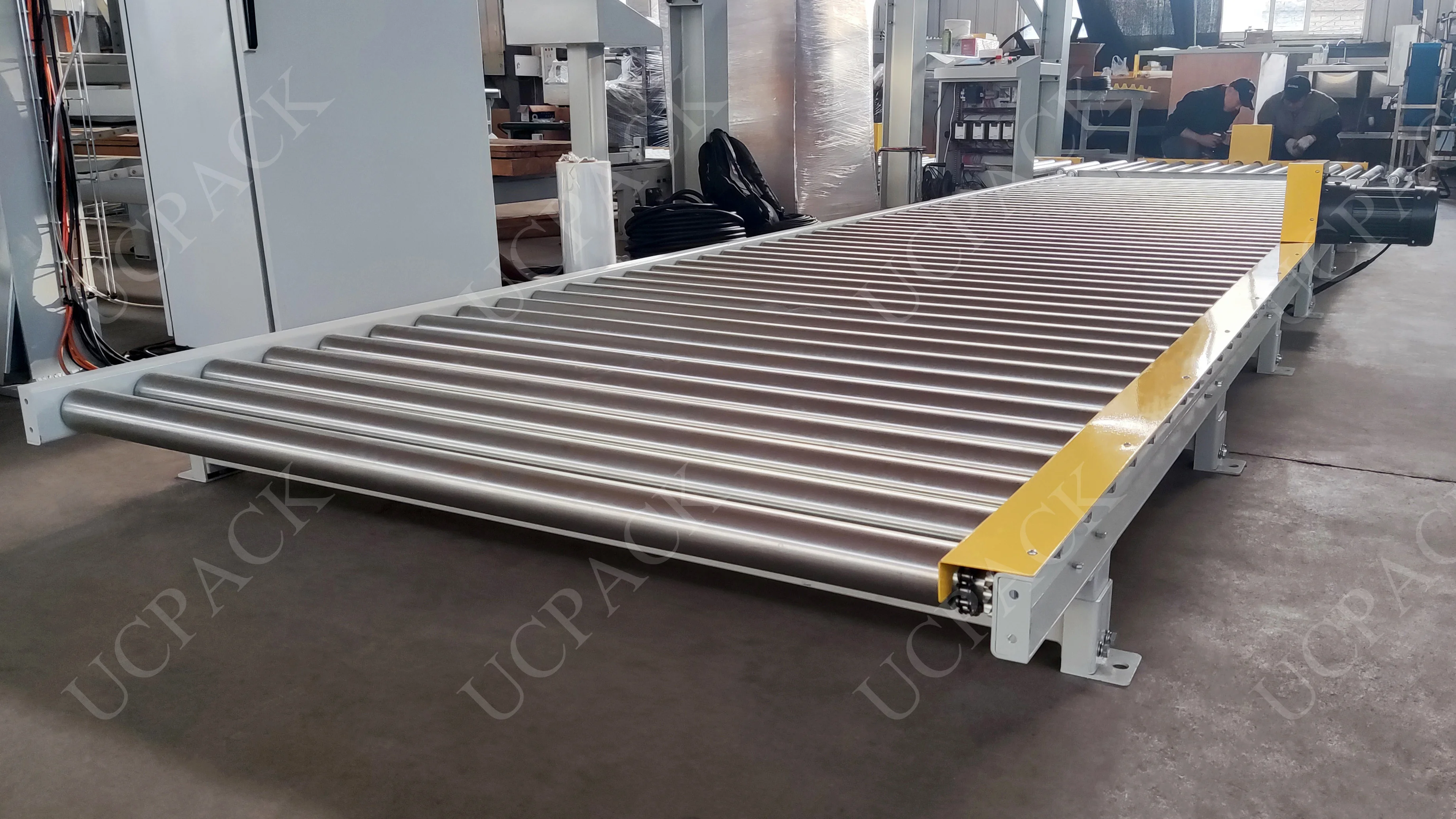 Rotary Turntable Equipment - Motorized Pallet Roller Conveyor Line