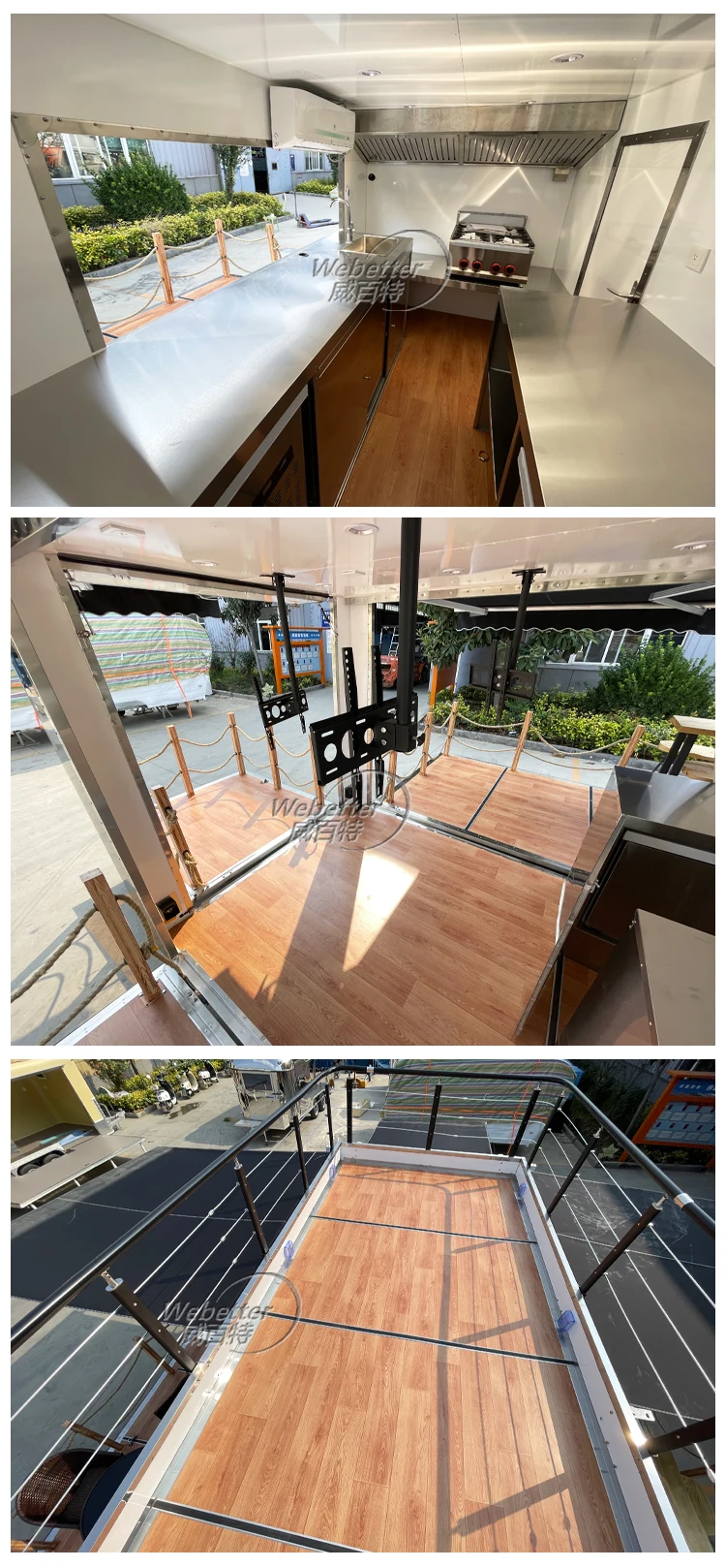 WEBETTER Double Decker Food Truck - Customizable & Versatile