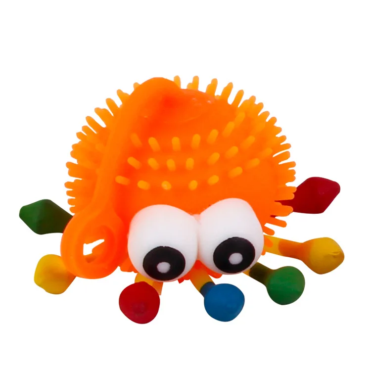 Factory Direct Flash Puffer Ball Toy Cute Vent Small Octopus Stress ...