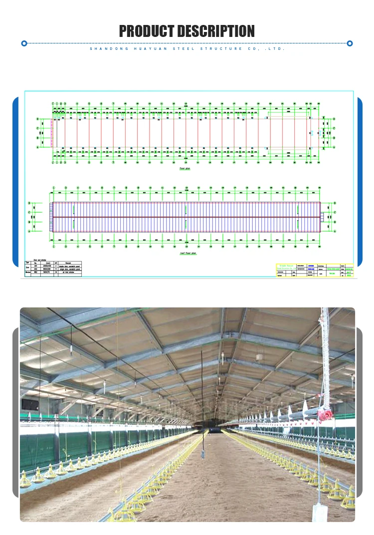 Light Chicken Poultry Farm House Building Design with Insulation ...
