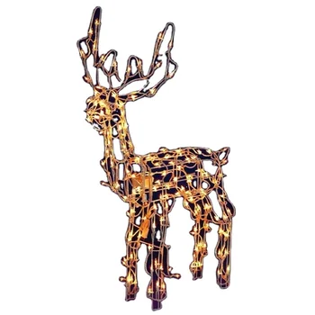 Hot Sell 48in Height Wire Frame Animated Christmas Reindeer Display ...