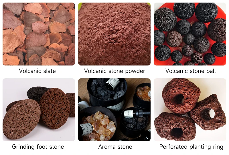 Selected Natural Volcanic Stone Balls Red Black Eco-friendly Customized ...