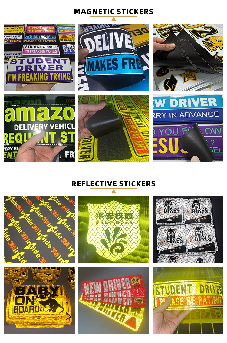 UV Resist Weatherproof Die Cut Logo Vehicle Bumper Stickers