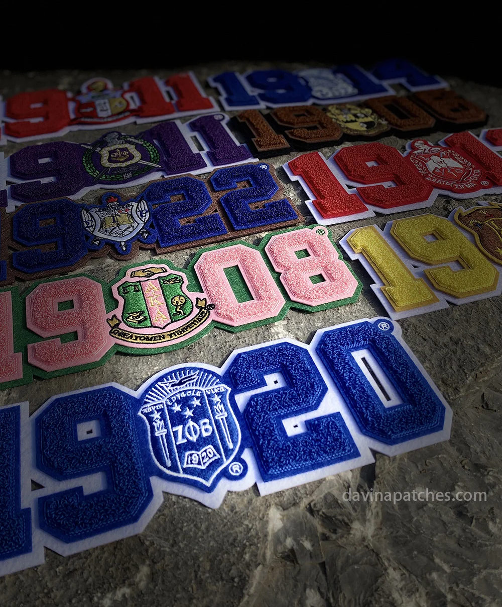 Custom All Groups Greek Letters Chenille Patches /greek Alphabet ...