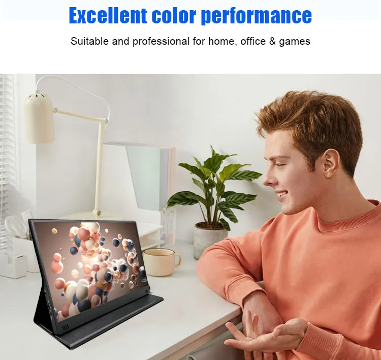 Portable Monitor 15.6 Inch FHD 1080P IPS HDR USB C Portable Screen HD ...