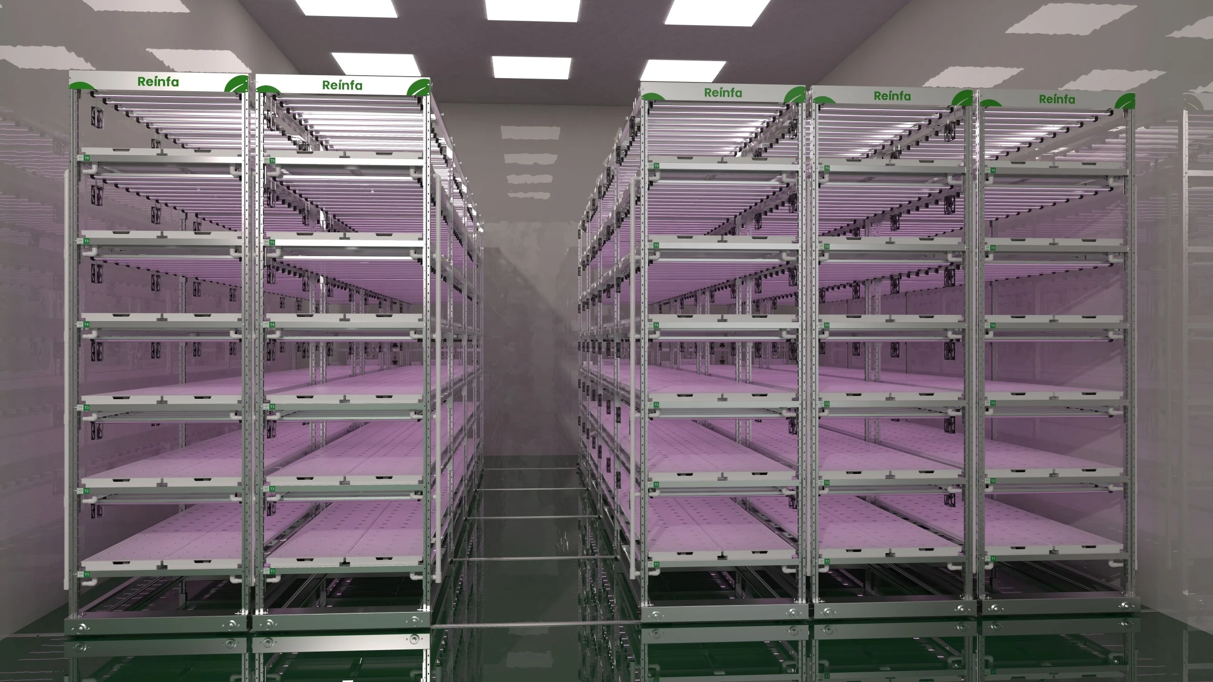 Reinfa Vertical Stackable Grow Shelf - Efficient Hydroponics