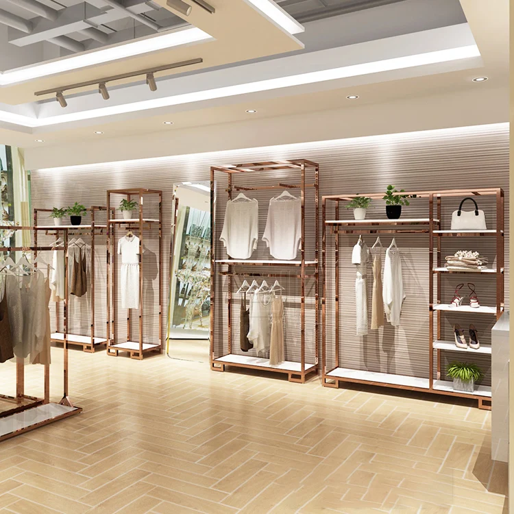 Wholesale Clothing Store Retail Shoe Racks Garment Clothes Display ...