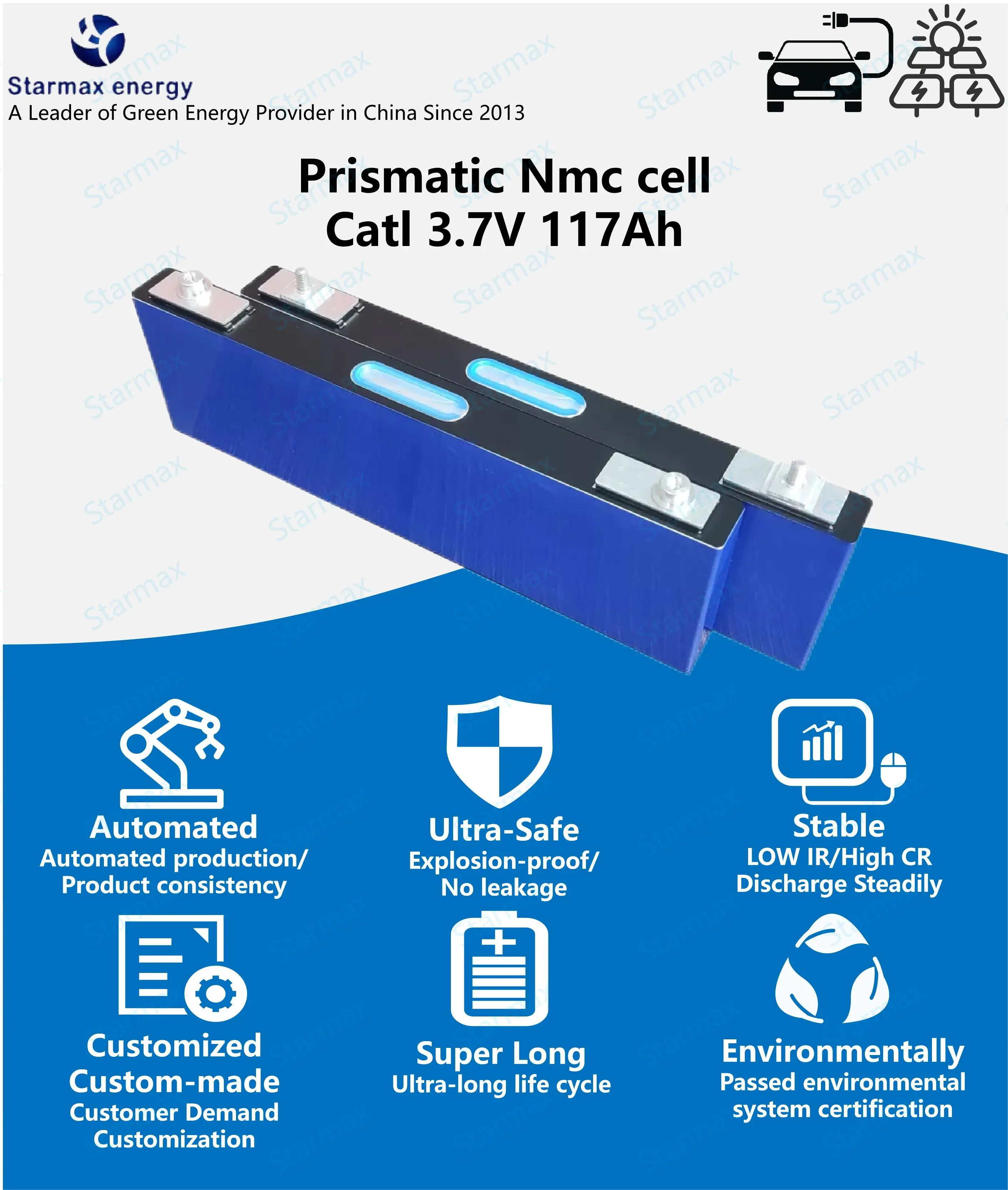 Starmax Catl Ev E Calb 3.7v 50ah 58ah 66.2ah 93ah 114ah 117ah 133ah ...