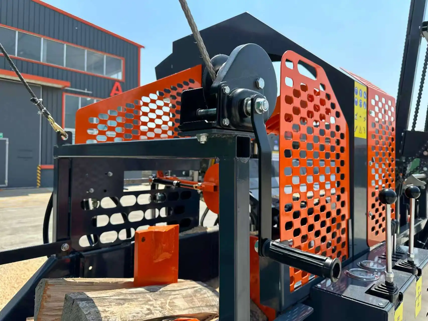 Heavy Duty Auto Firewood Processor Machine with 30ton Max Splitting ...